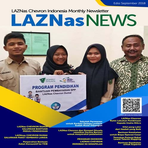 Monthly Report LAZNas Chevron Indonesia edisi September 2019 | PDF