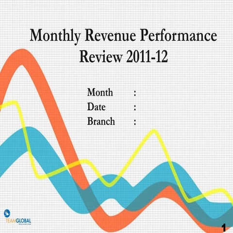 Monthly revenue performance 11 12 | PPT