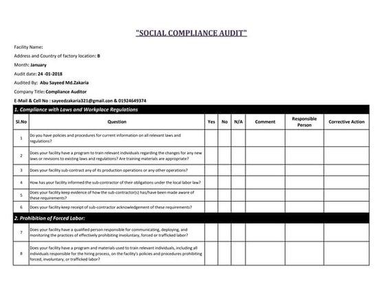 Bsci (audit checklist) | PDF | Business Accounting & Finance | Business