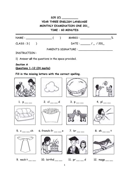 english test-year-3-paper-2 | DOCX | Standardized Testing | Educational ...