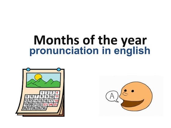 The months of the year | PPTX