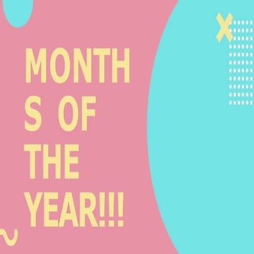 Months of the year | PPTX