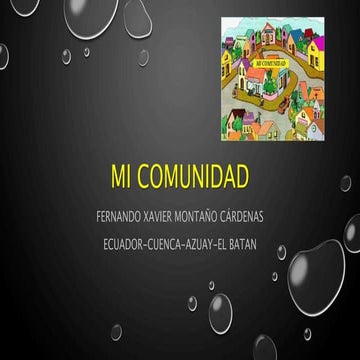 Mi comunidad | PPTX | Rail Travel | Travel Type