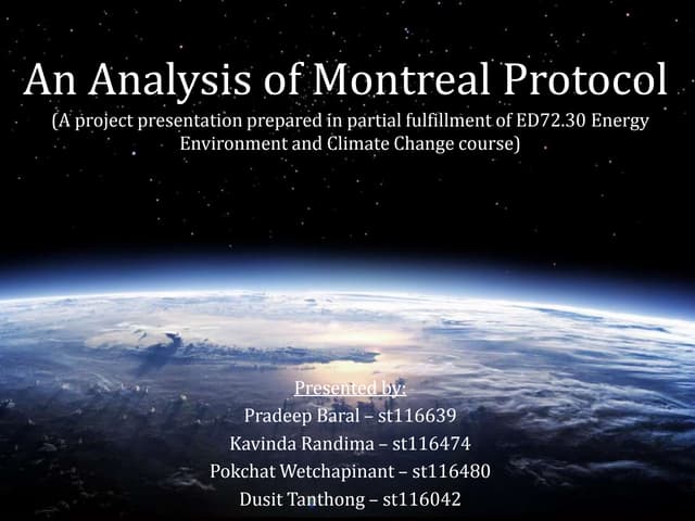 Montreal protocol | PPTX