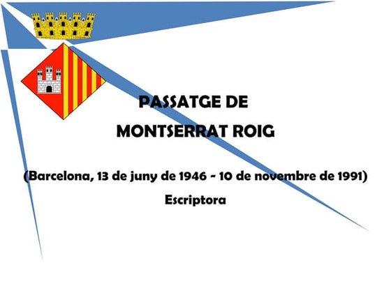 Montserrat roig | PPT