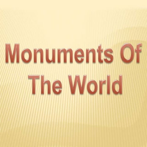 Monuments | PPTX