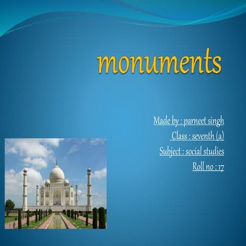 Monuments | PPTX