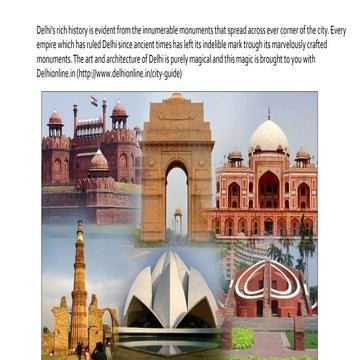 Historical Monuments in delhi | PPTX