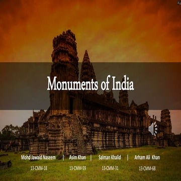Monuments of india | PPTX