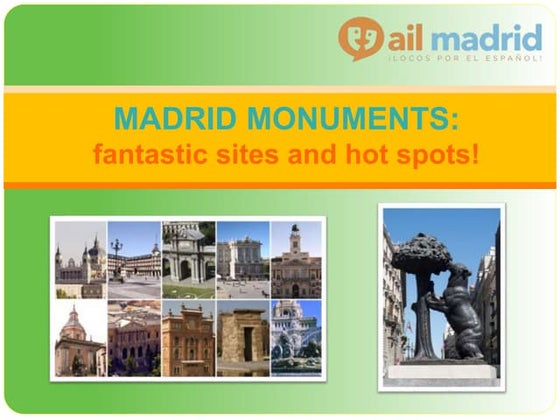 LANDMARKS OF MADRID (SPAIN) - BUILDINGS AND ARCHITECTURES | PPTX