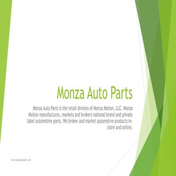 Monza Auto Parts | PPT