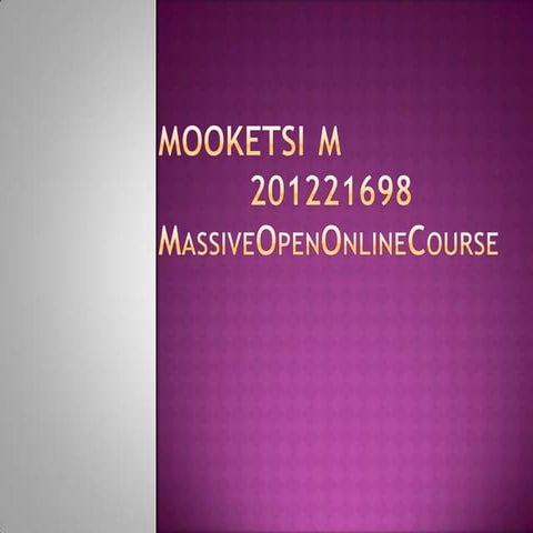 Mooc | PPT