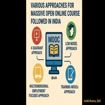 Massive Open Online Courses (MOOCs) -Approaches in India | PPTX