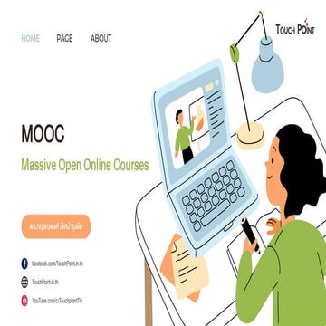 หลักสูตรออนไลน์แบบเปิดมหาชน (Mooc : Massive Open Online Courses) | PDF