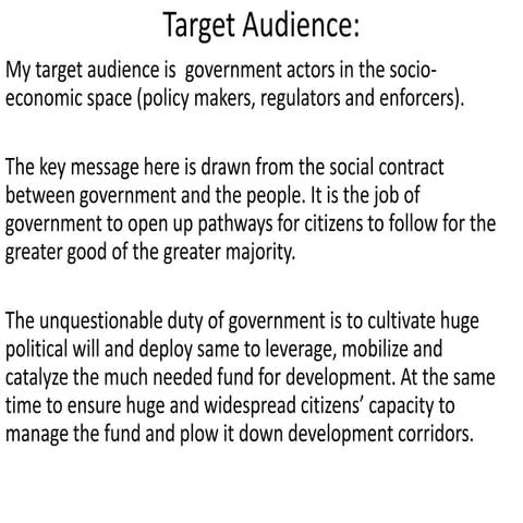 Mooc Final Project Target Audience | PDF | Law
