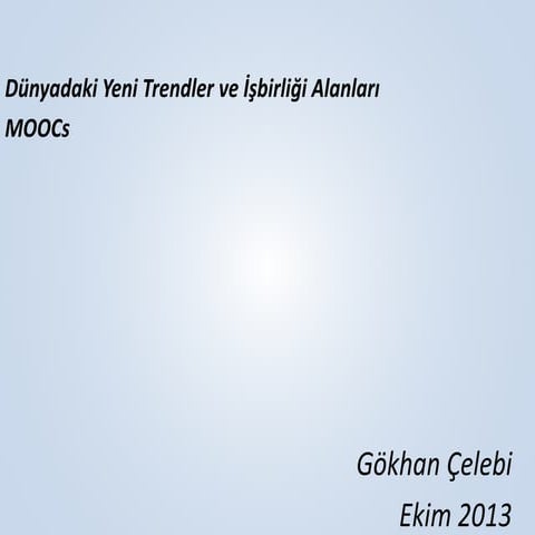 Massive Open Online Courses (MOOCs) | PPTX