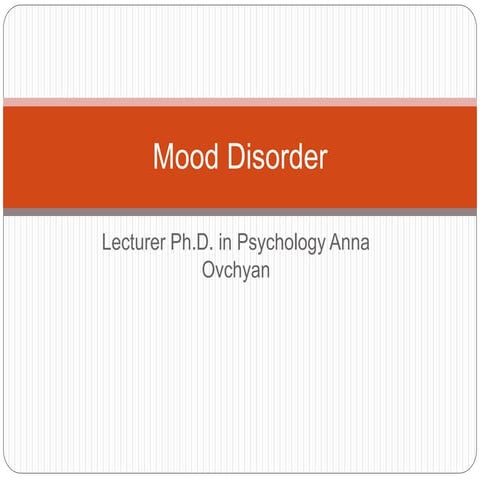 Depression in children and adolescents | PPTX