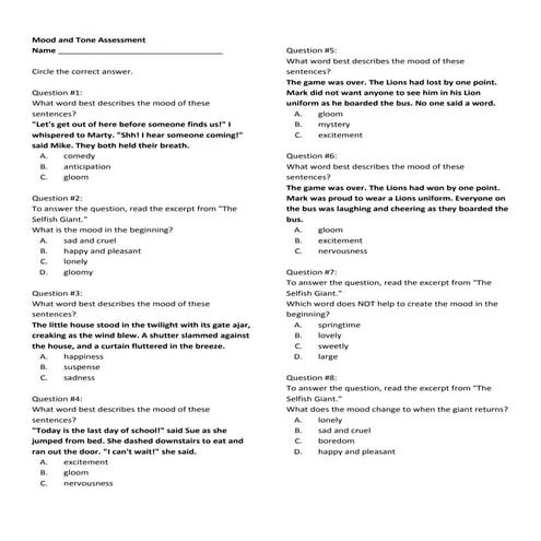 Mood and tone assessment | DOC