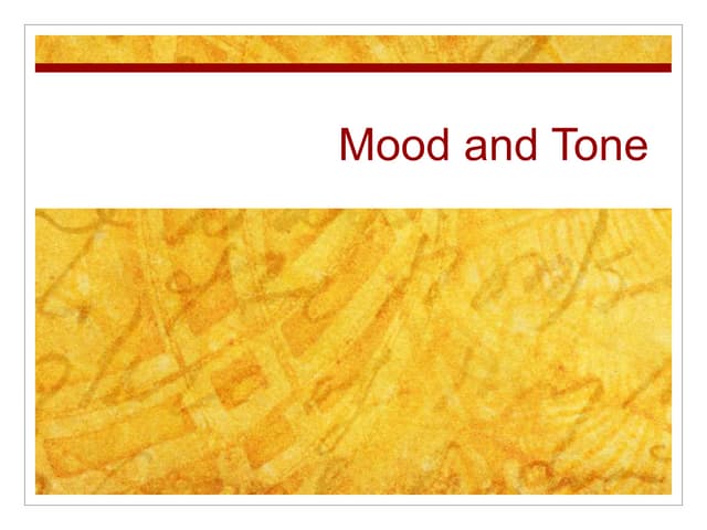 Determine tone, mood, technique, and purpose of the author.pptx | Science