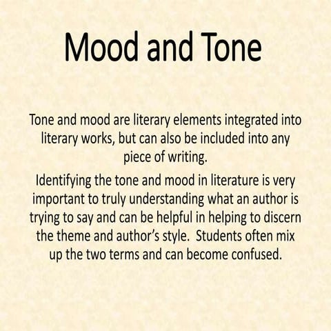 Mood and Tone for english language class | PPT | Fish and Aquariums | Pets