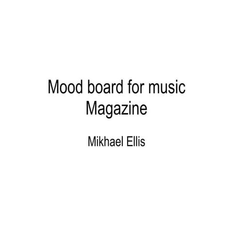Mood board | PPT