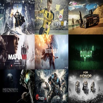Video Game Moodboard | PPTX