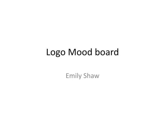 Mood board for logo | PPTX