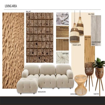 Another mood board for the interior of a residential house | PPTX