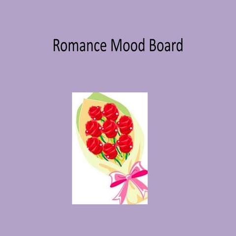Romance Genre Mood Board | PPTX