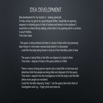 IDEA DEVELOPMENT | PPT