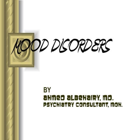Mood disorders | PPT