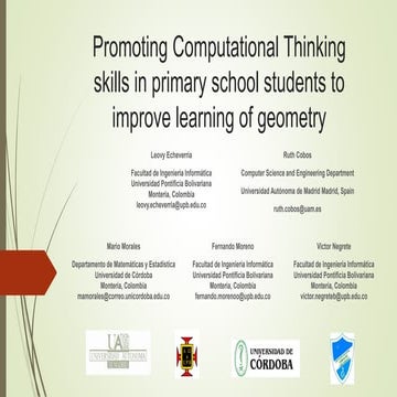 11_04_2019 EDUCON Award: "Promoting computational thinking skills in Primary School students to ...