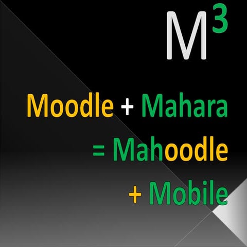 Moodle and Mahara combined | PPTX | Technology & Computing