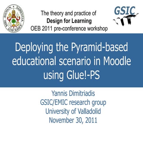 Deployment of a learning design produced by Web Collage at a Moolde VLE ...