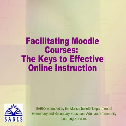 Facilitating Moodle Courses: The Keys to Effective Online Instruction ...