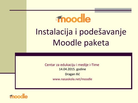 Seminarski diplomski instalacija moodle-lmsa | PDF