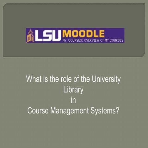 Moodle & Libraries | PPTX