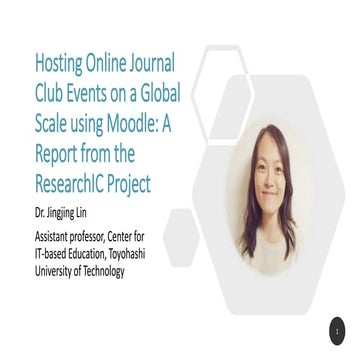 Hosting Online Journal Club Events on a Global Scale using Moodle: A ...
