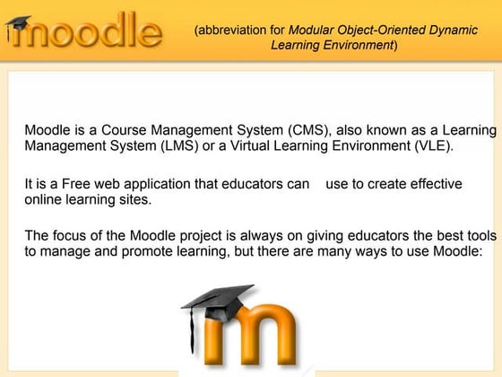 Gnomio Moodle Learning Management System | PPT
