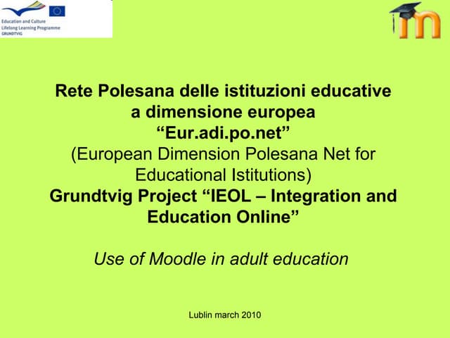 Moodle Report Ppt