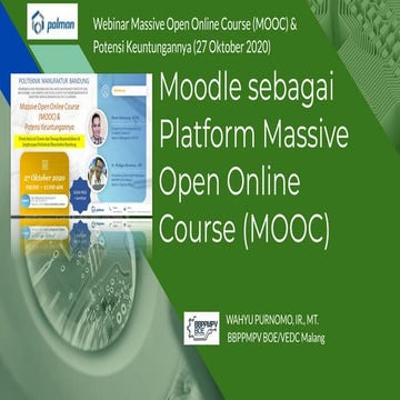 Moodle sebagai Platform MOOC | PDF