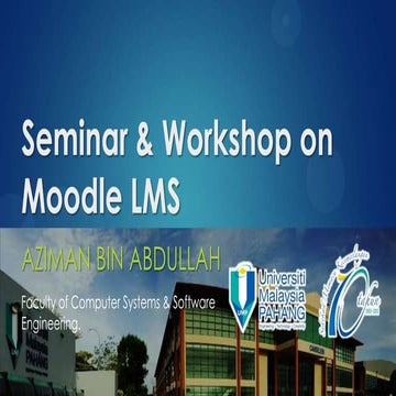 Moodle ump | PPTX | Technology & Computing