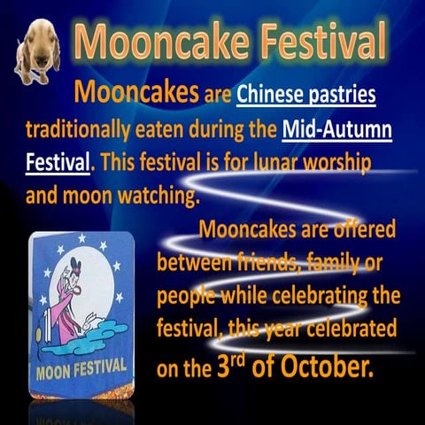 Mooncake Presentation And Charity | PPSX
