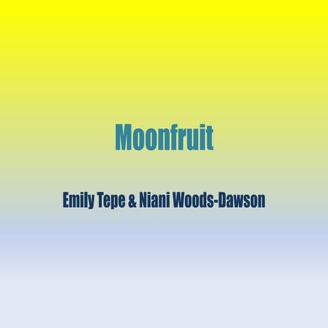 Moonfruit | PPT
