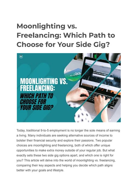Moonlighting Meaning Explained: Ways to Prevent Dual Employment | PDF ...