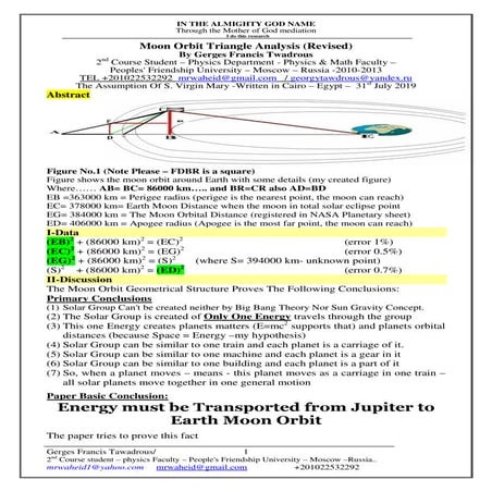 Moon Orbit Triangle Analysis (Revised) | PDF | Geography | Science