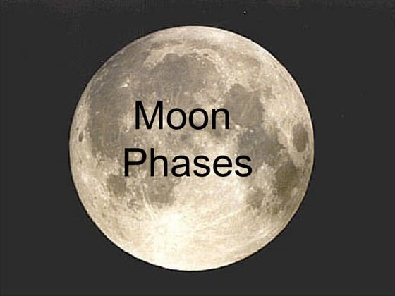 Phases of the moon (Teach) | PPTX