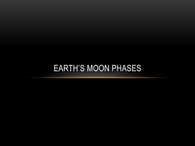 The 8 phases of moon grade 5 lesson in Science | PPT