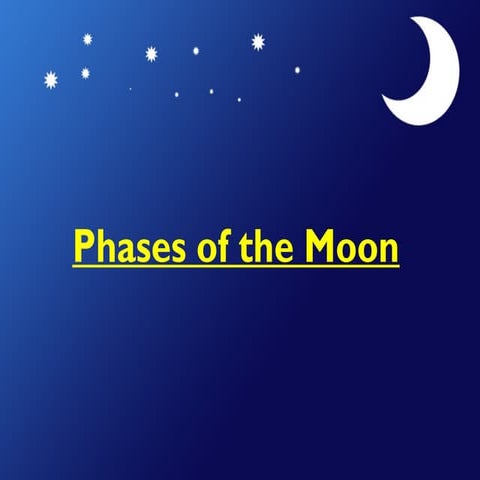 The Phases of the moon Presentation | PPTX