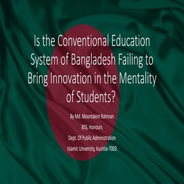 The Education system of Bangladesh .pptx